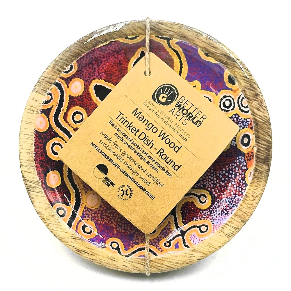 Explore Handcrafted Round Wood Trinket Dish - 10x1cm-PST604 | Better ...